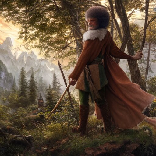 Lexica - An ultra detailed matte painting of bob ross dressed as a ...