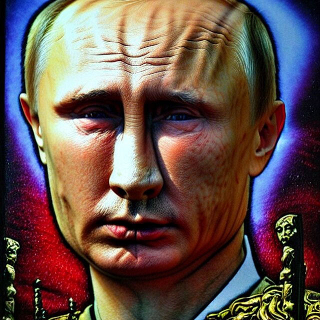 Lexica - Shocked face of putin looking in grave, hyper - realistic ...