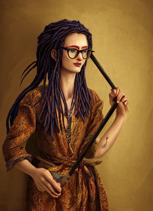 Lexica - An anthropomorphic beautiful goddess female wizard portrait ...