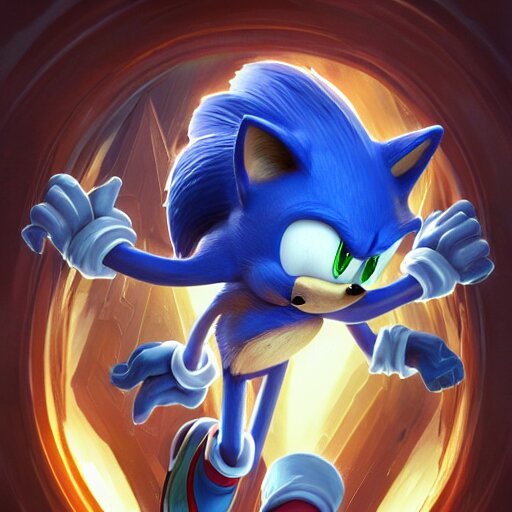 Lexica - Sonic the hedgehog, deep focus, d & d, fantasy, intricate ...