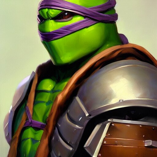 Lexica - Greg manchess portrait painting of armored donatello of tmnt ...