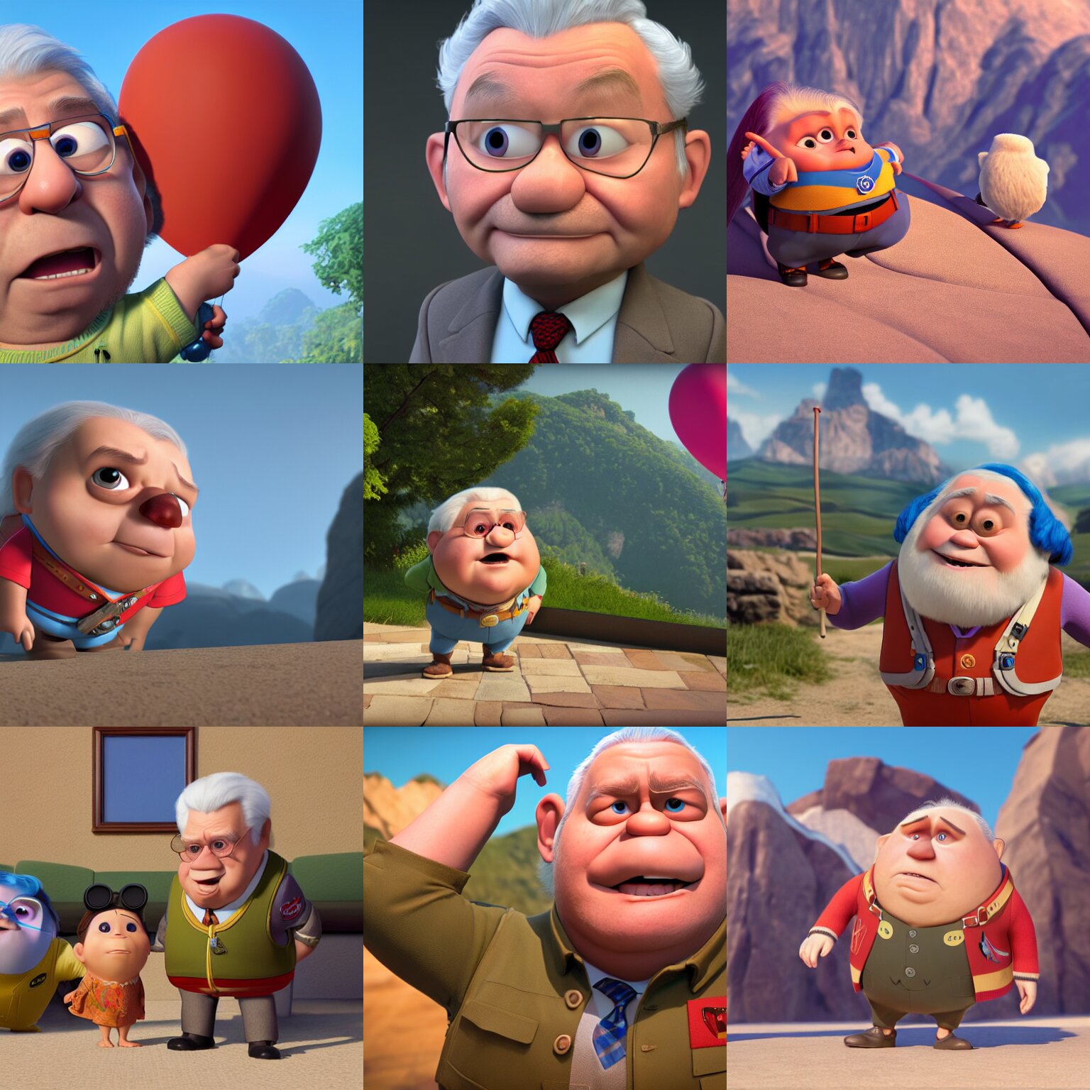 Lexica - Lech kaczynski as a pixar disney character from up ( 2 0 0 9 ...