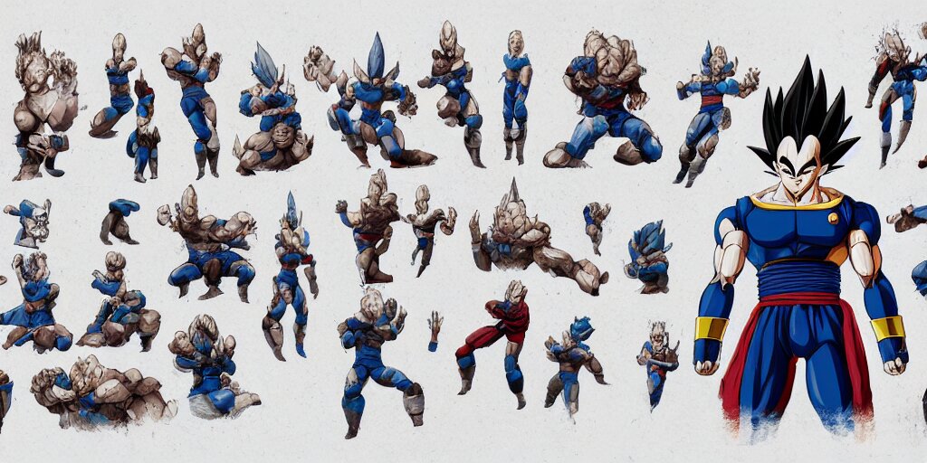 Lexica - Vegeta, character sheet, concept design, contrast, kim jung gi ...