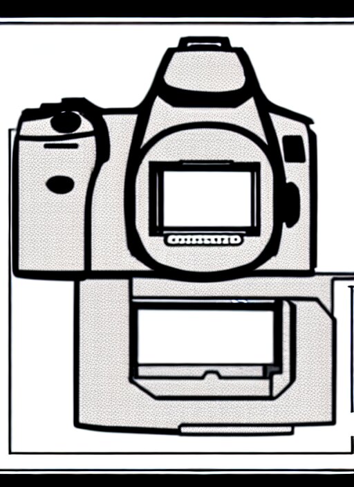 Lexica - A detailed diagram, a professional dslr camera pointed at the ...