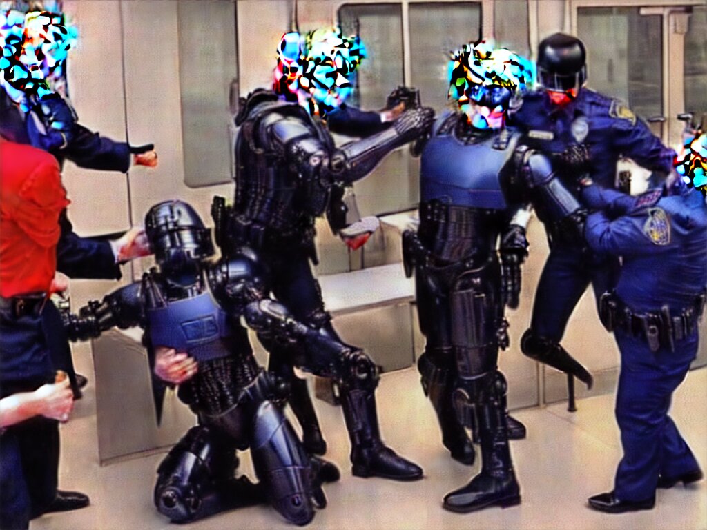 Lexica - Robocop arresting donald trump