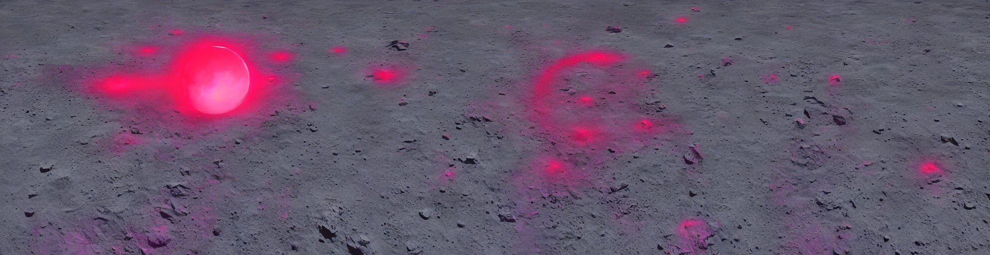 Lexica - Moonscape with lunar base, a red laser and a blue laser intersecting, unreal engine ...