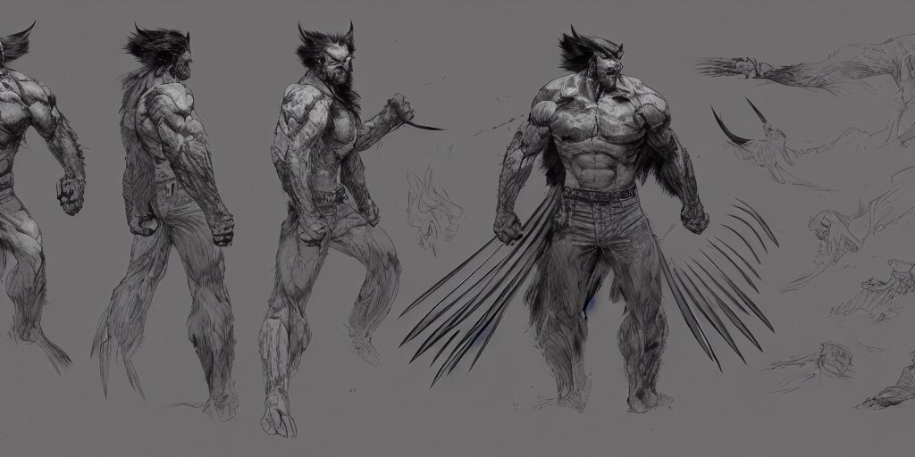 Lexica - The wolverine, character sheet, concept design, contrast, kim ...