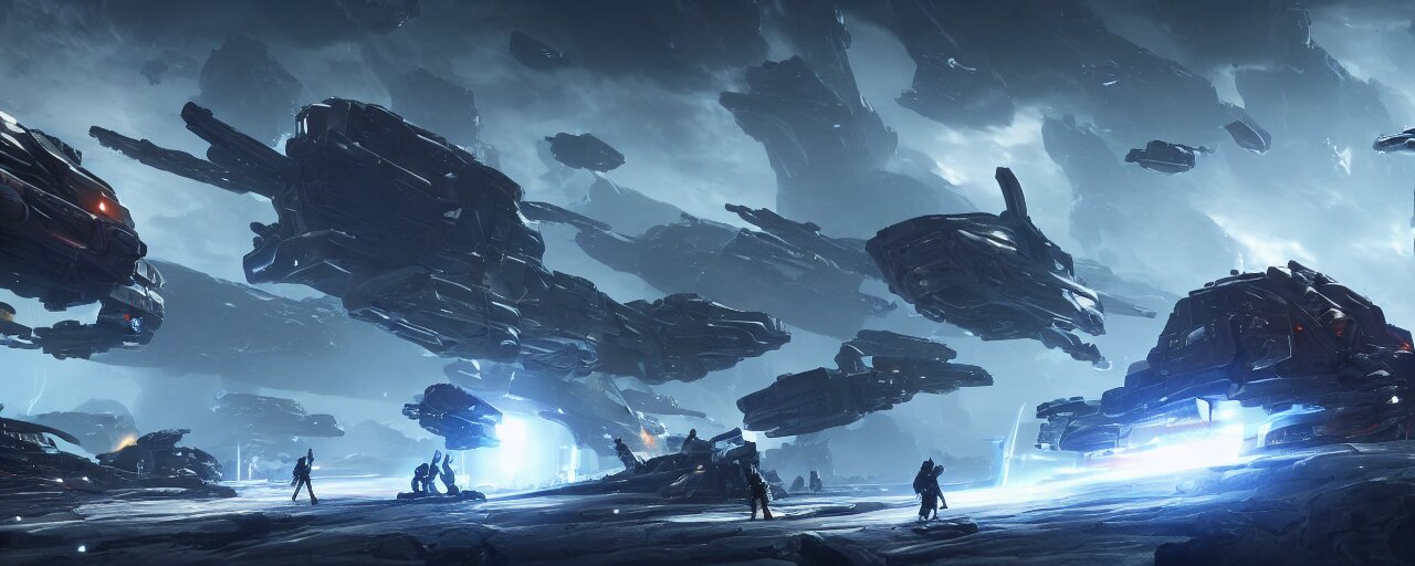 Lexica - The galactic battle near the alpha centauri, 8 k uhd, unreal ...