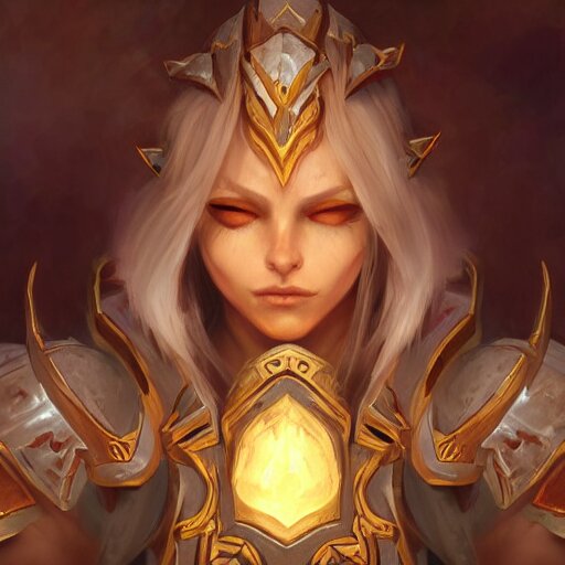 Lexica - World of warcraft lightforged human paladin, artstation hall ...