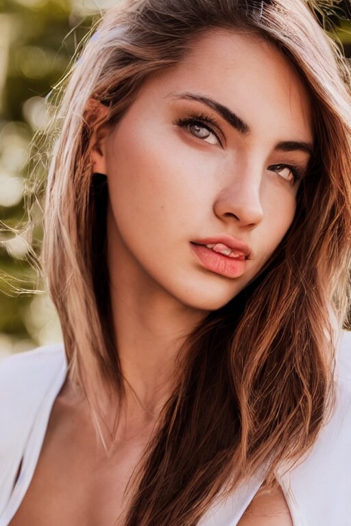 Lexica - 2 4 year old female neck model, wearing white v - neck top ...