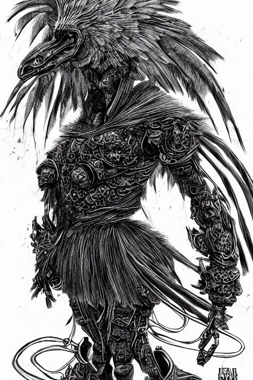 Lexica - Raven, human figure, highly detailed, digital art, sharp focus ...