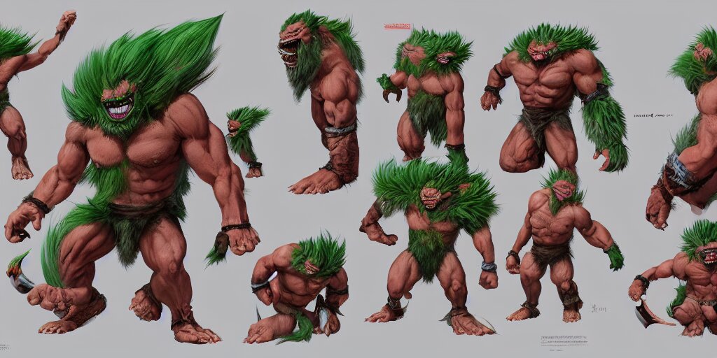 Lexica - Blanka, character sheet, concept design, contrast, hot toys ...