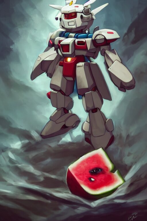 Lexica - Cute anthropomorphic Gundam, Gundam eating a wipe red ...