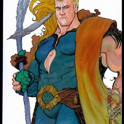 Lexica - A realistic and atmospheric watercolour fantasy character ...