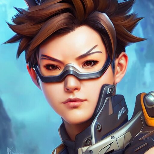 Lexica - Tracer overwatch portrait, close up, concept art, intricate ...