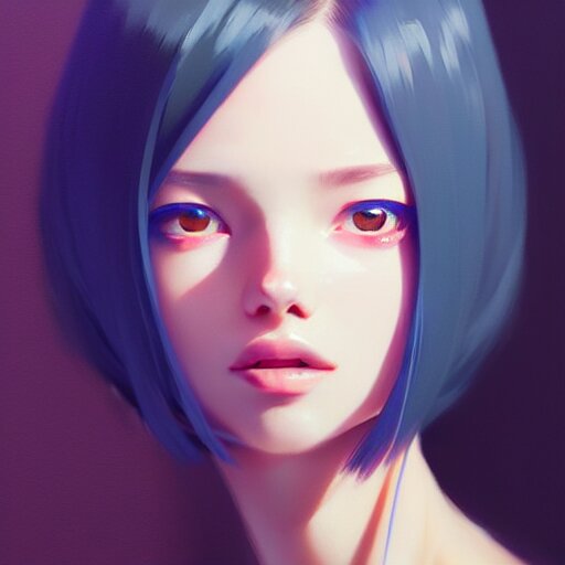 Lexica - Elegant girl in urban outfit, cute fine face, digital painting ...