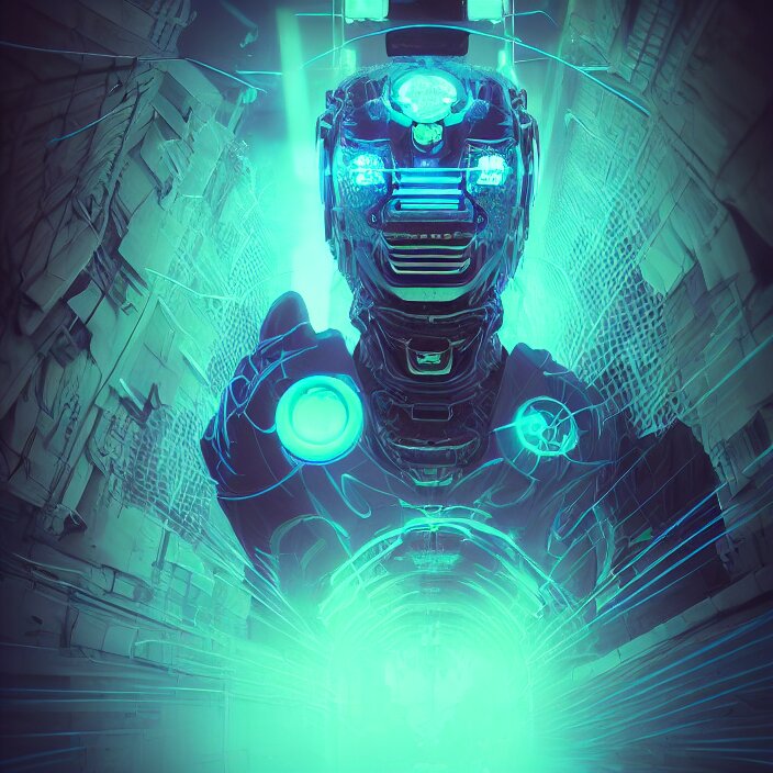 Lexica - Cyber punk, oni mask, 3 d render beeple, portrait, japanese ...