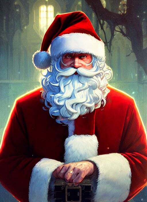 Lexica - Highly detailed portrait of santa claus vampire, in GTA V ...