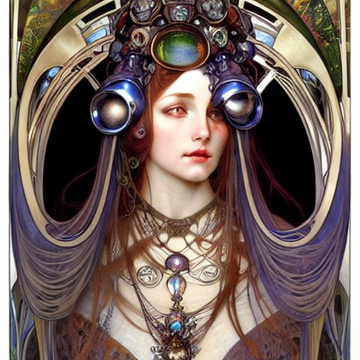 Lexica – Realistic detailed face portrait of a beautiful futuristic ...