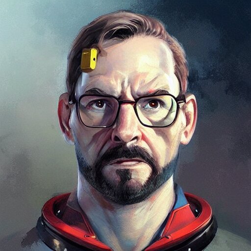 Lexica - Gordon freeman played yuri gagarin, face portrait, hd shot ...