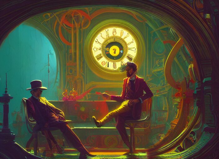 Lexica - A psychedelic challis clockwork behir , vibrant color scheme ...