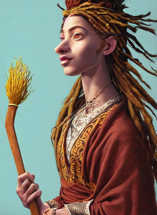 Lexica - An anthropomorphic beautiful goddess female wizard portrait ...