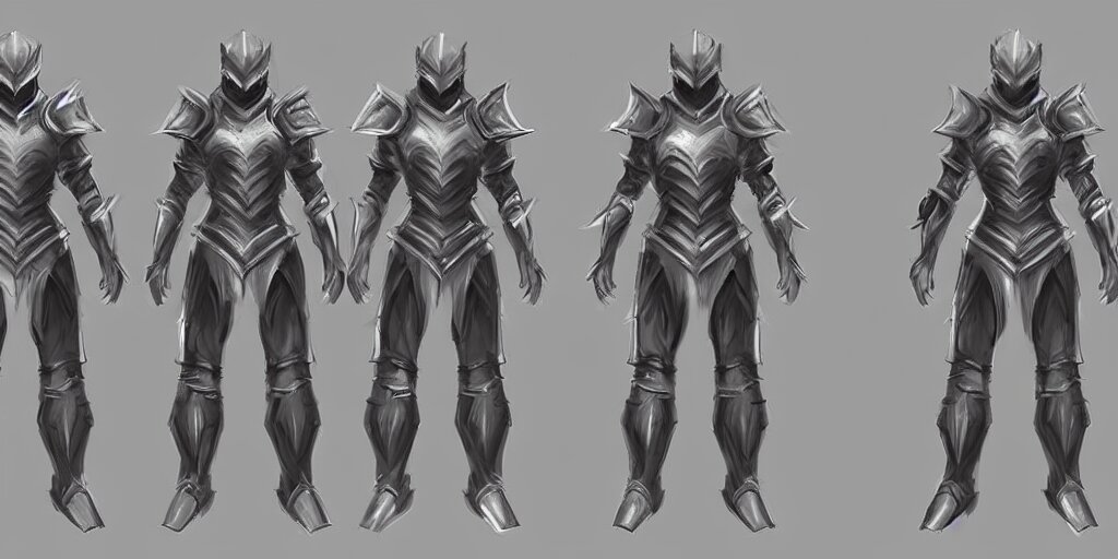 Lexica - Armor concept design sheet