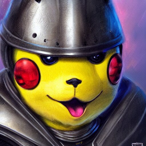 Lexica - Pikachu as a realistic fantasy knight, closeup portrait art by ...