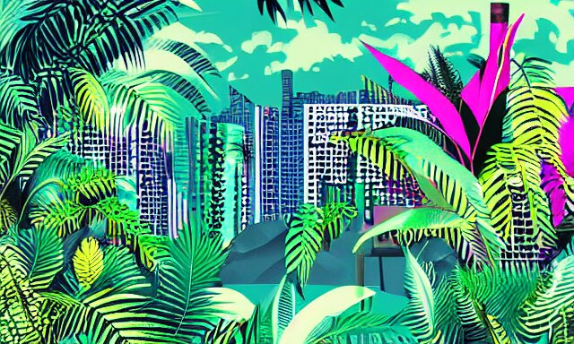 Lexica - Vaporwave Jungle