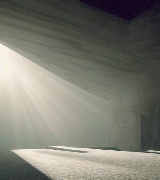 Lexica - The symmetric green linear light in the antartic, volumetric ...