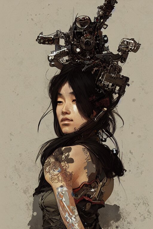 Lexica - A full portrait of a futuristic dystopian junktown Japanese ...