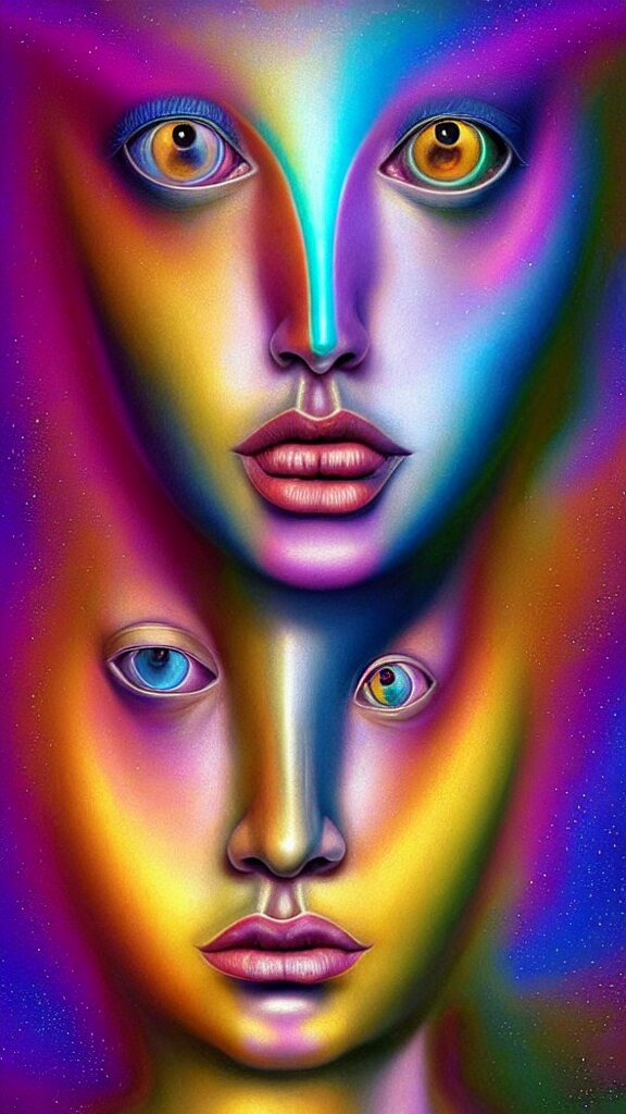 hyperrealistic abstract close-up female! portrait Renaissance ps ...