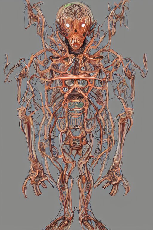 Lexica - Apple humanoid figure, symmetrical, highly detailed, digital ...