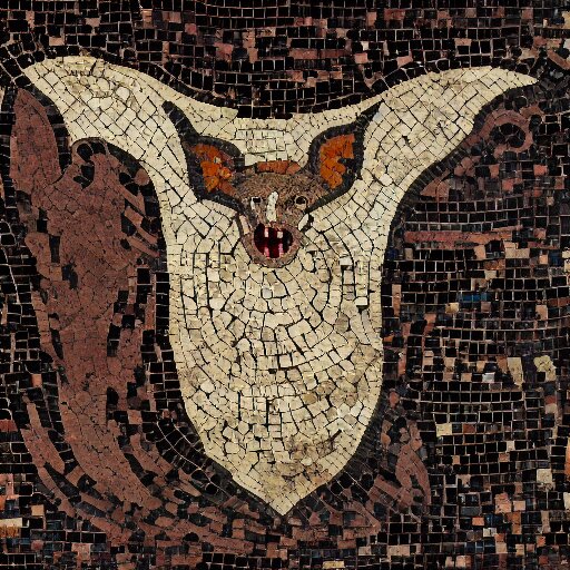 Lexica - Medium shot Mosaic depicting a cute realistic adorable vampire ...