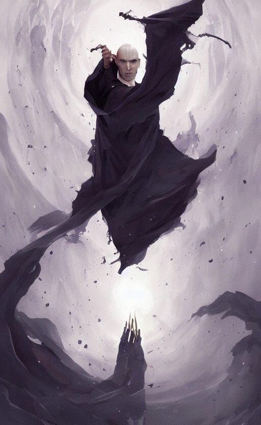 Lexica - A beautiful painting of voldemort performing an occult ritual ...