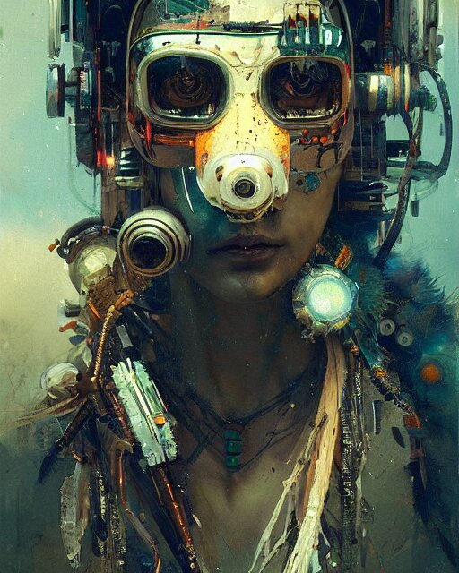 Lexica - Detailed portrait australian aboriginal cyberpunk futuristic ...