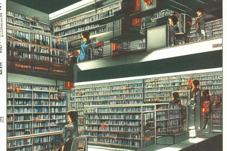 Lexica - 1 9 7 9 science fiction magazine depicting computer section of ...