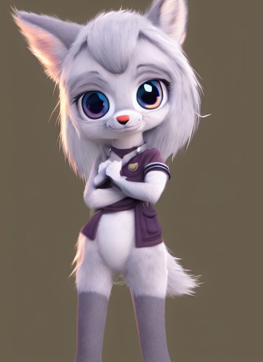 Lexica - Female furry mini cute style, character adoptable, highly ...