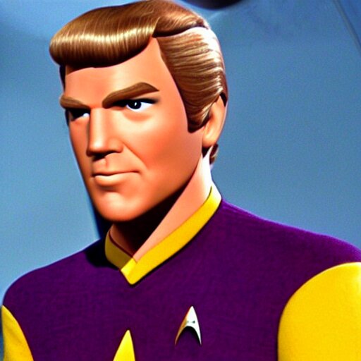 Lexica - Captain kirk from star trek in a still from a disney movie ...