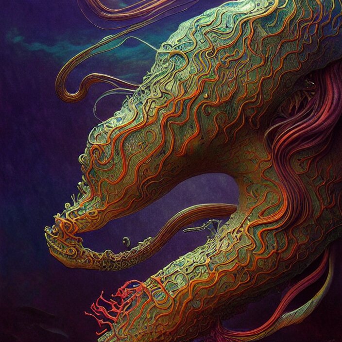 Lexica - Psychedelic deep ocean creature, diffuse lighting, fantasy ...