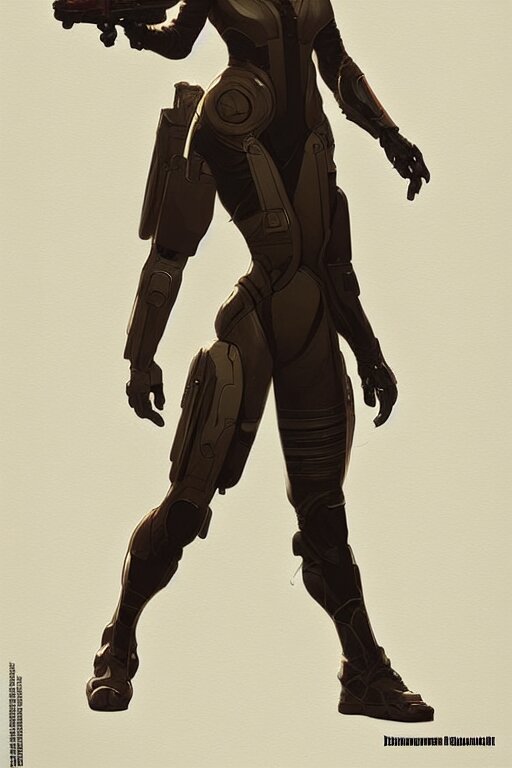 Lexica - Character sheet for a scifi mokn, intricate digital painting ...