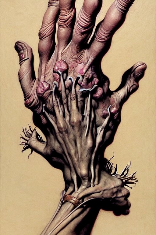 Lexica - Human hand artists anatomy in the style of wayne barlowe ...