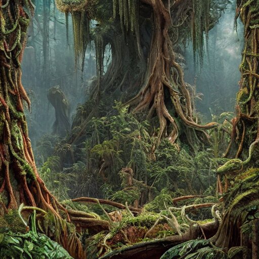 Lexica - A beautiful and highly detailed matte painting of a strange ...