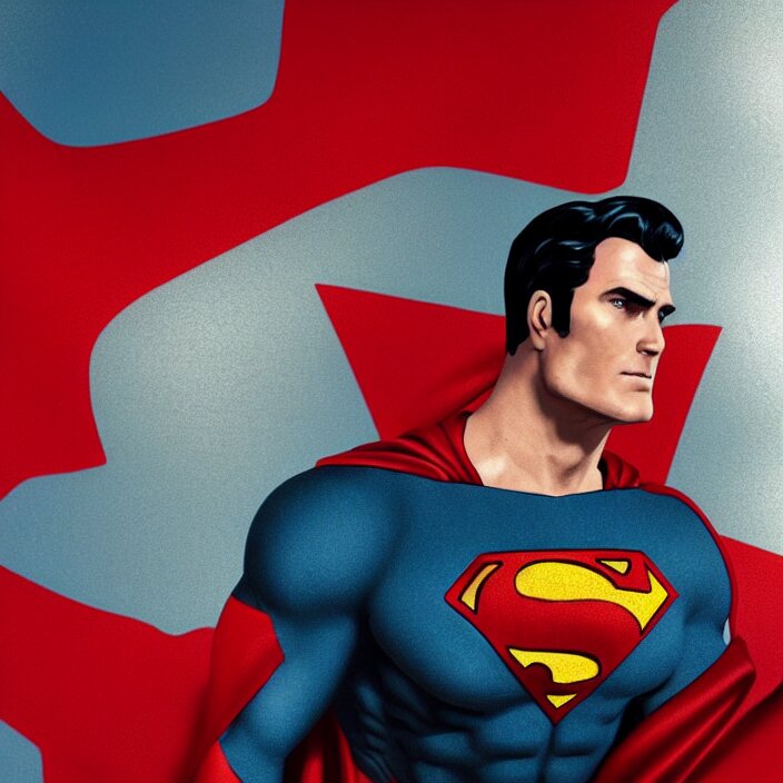 Lexica - Portrait of superman wearing a Canadian flag. intricate ...