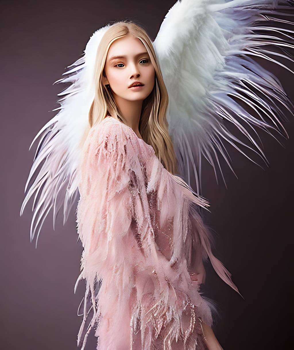 Lexica - Hyperrealist medium shot photograph of a harpy angel girl ...