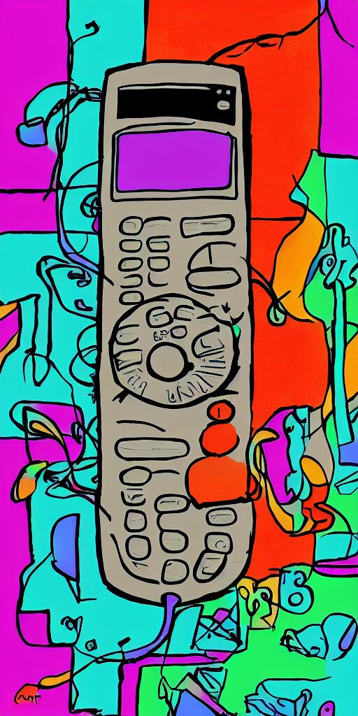 Lexica - 9 0 s mobile phone artistic, illustrator, digital art