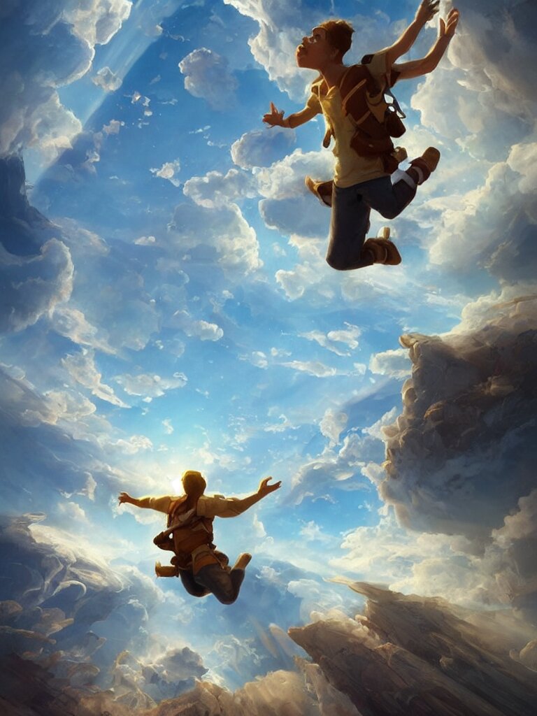 Lexica - Jumping to the sky by disney concept artists, blunt borders ...