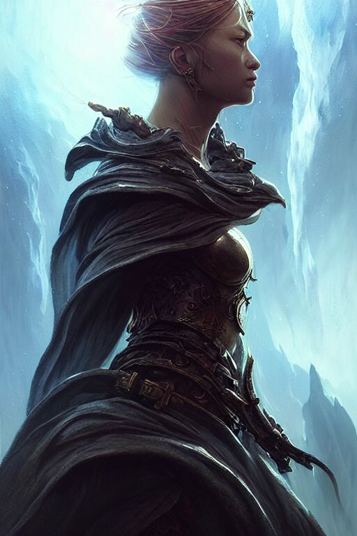 Lexica - Front portrait of mage, full body, epic action pose, story ...