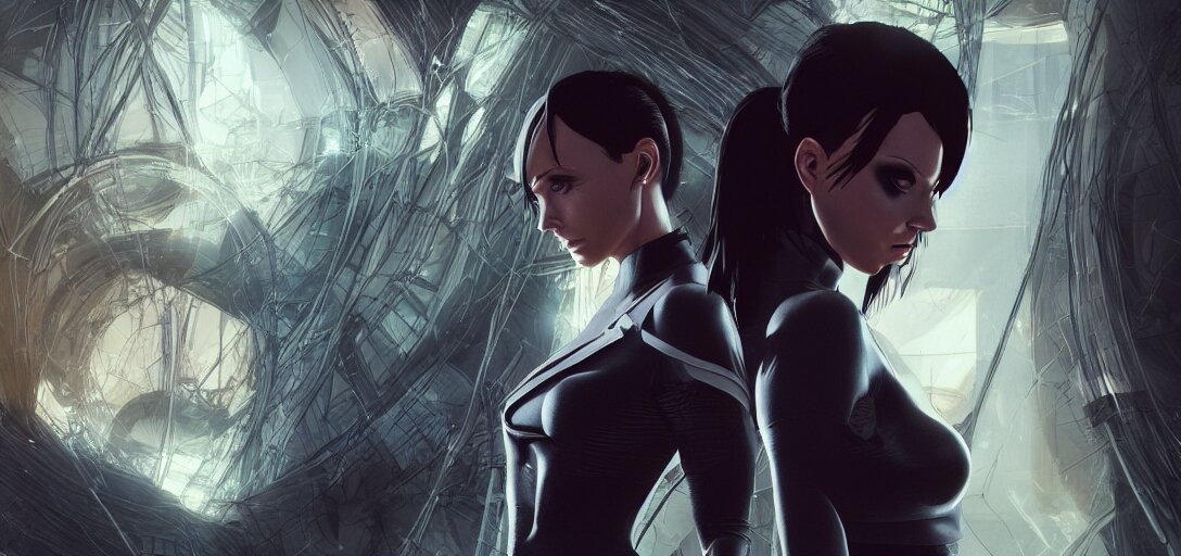 Lexica - Character sheet concept art of aeon flux, realistic, hyper ...