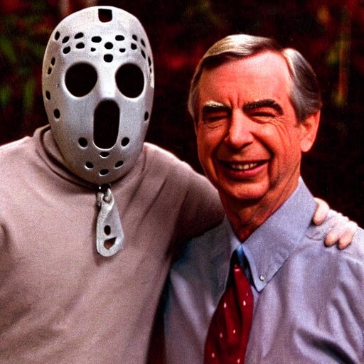 Lexica - Jason Voorhees hanging out with Mr. Rogers